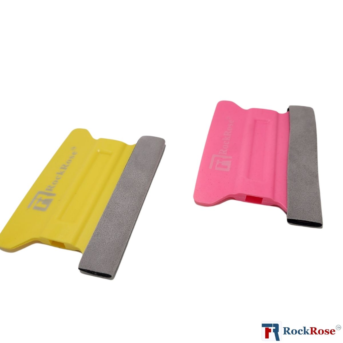 Pink Wing Squeegee with Felt for Car Wrap & Tint | RockRoseFilm