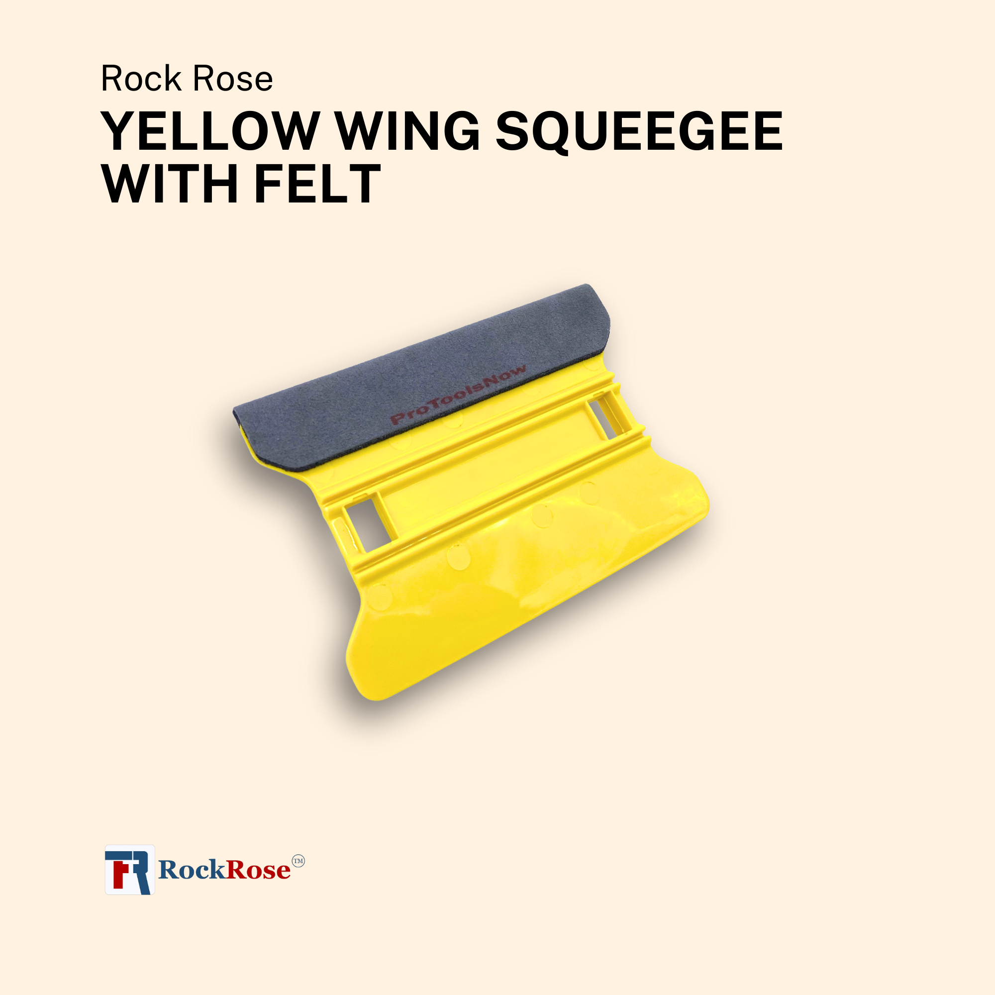 Yellow Wing Squeegee with Felt Edge - Professional Window Tinting Tool – MaxSee