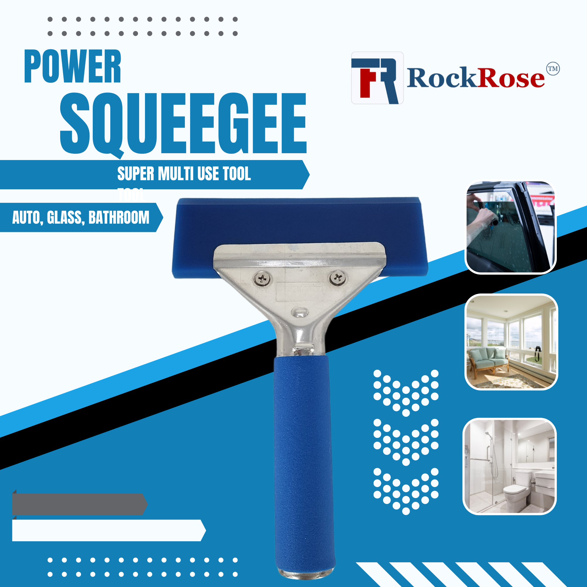 Power Squeegee with Handle – Vinyl Wrap Application Tool