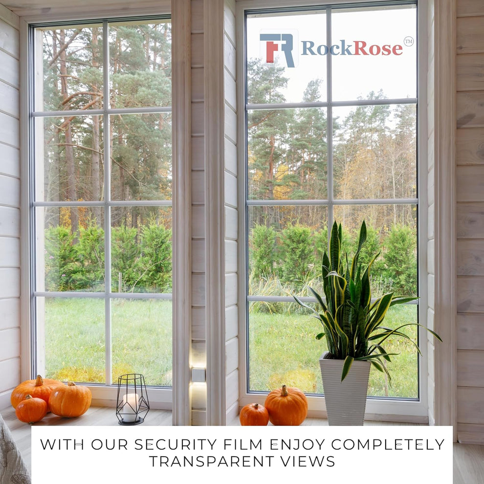 8 Mil Clear Safety & Security Window Film – Anti-Shatter, 99% UV Block