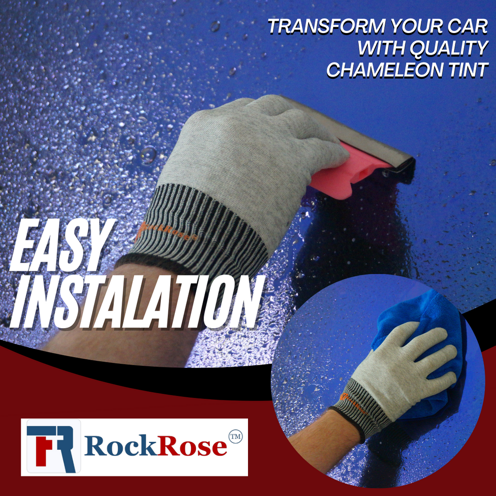 Chameleon Window Tint Film – UV/Heat Protection, High VLT Deep Blue Tint