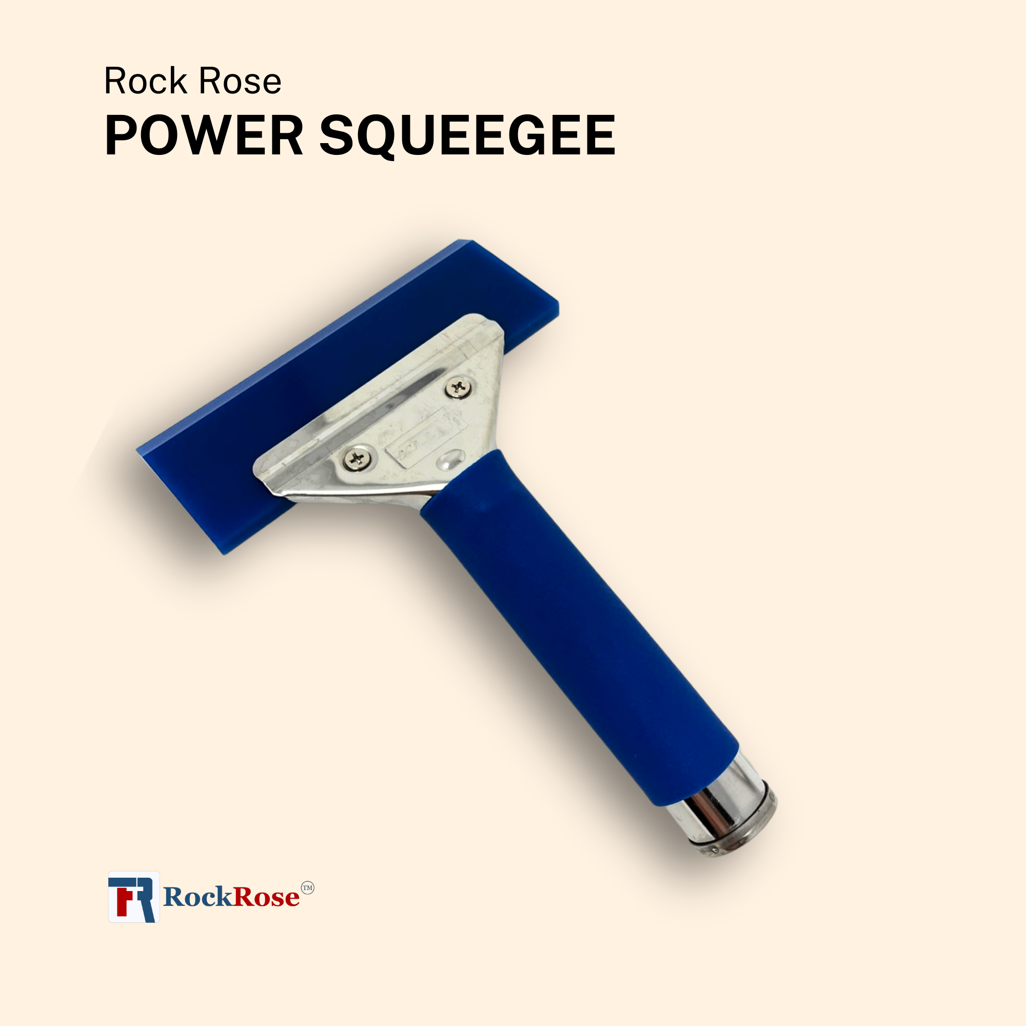 RockRose Premium Power Squeegee with Handle for Smooth Application - H ...
