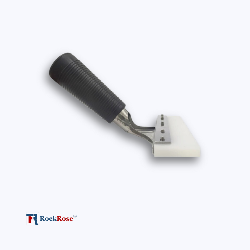 8-Inch Pro Beveled Replacement Long Blade Rubber White Squeegee Premiu ...