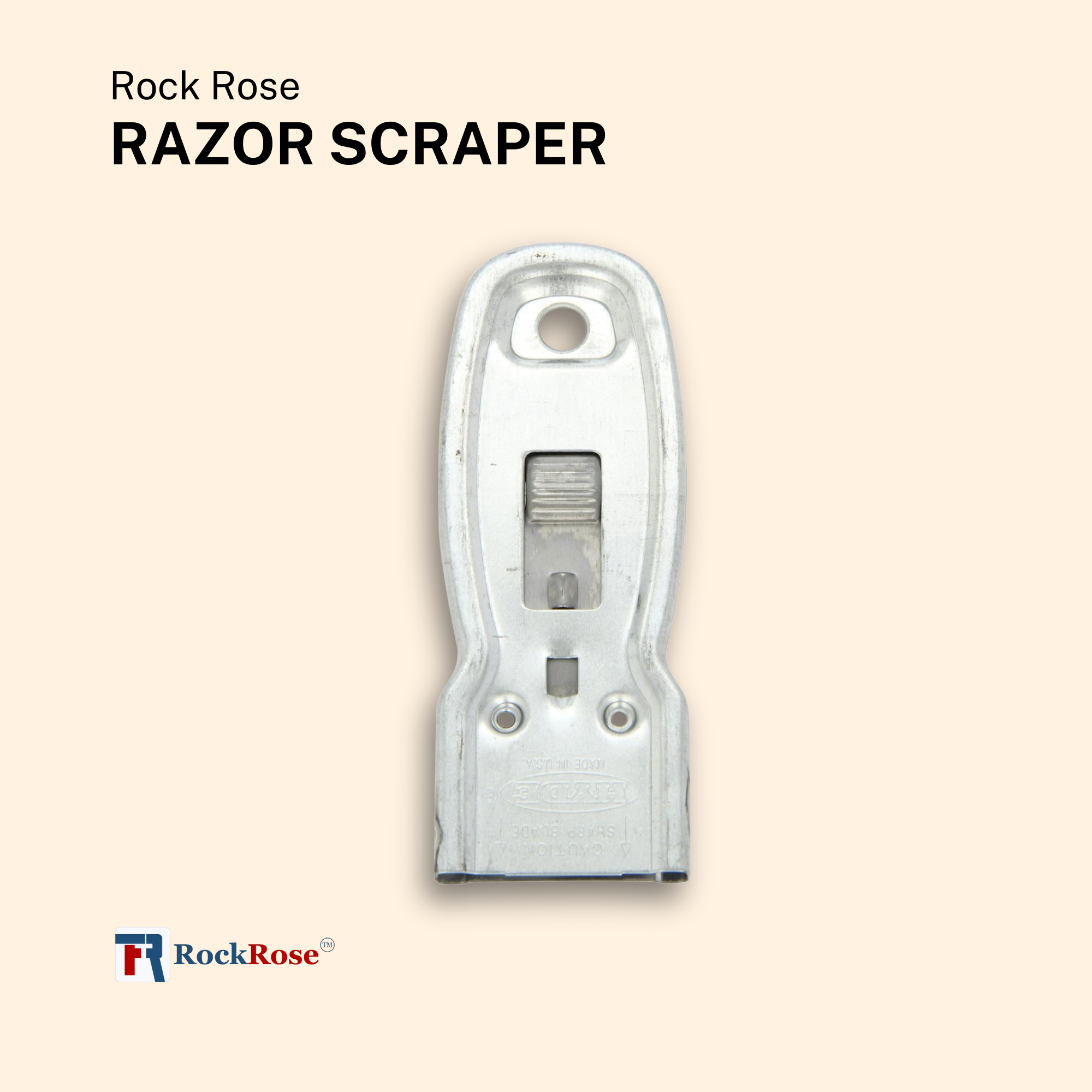 Silver Razor Safety Scraper: 4" Length x 1-5/8" Width - Multi-Purpose ...